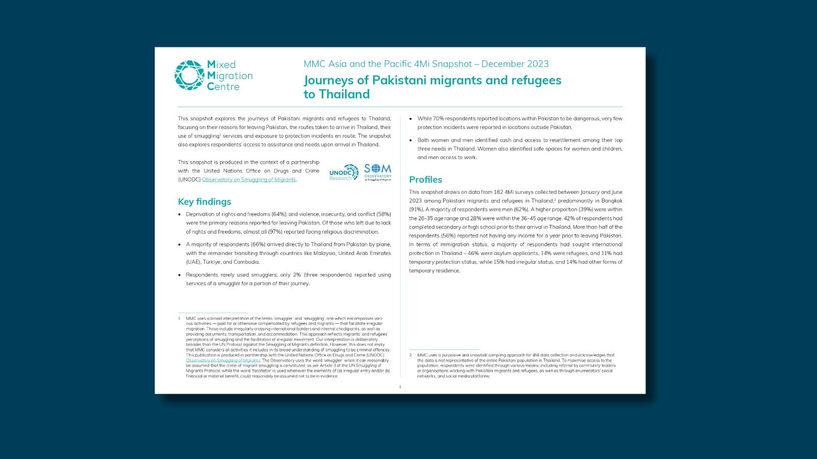 Journeys of Pakistani migrants and refugees to Thailand | Mixed ...